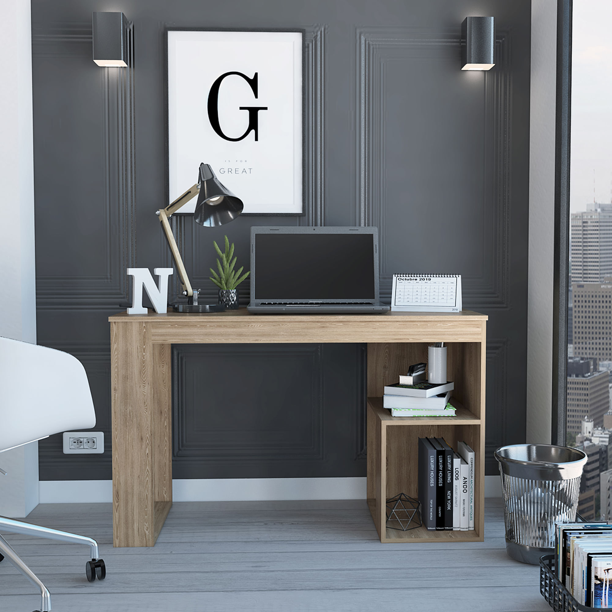 Escritorio Rio Color Miel - Bertolini Colombia