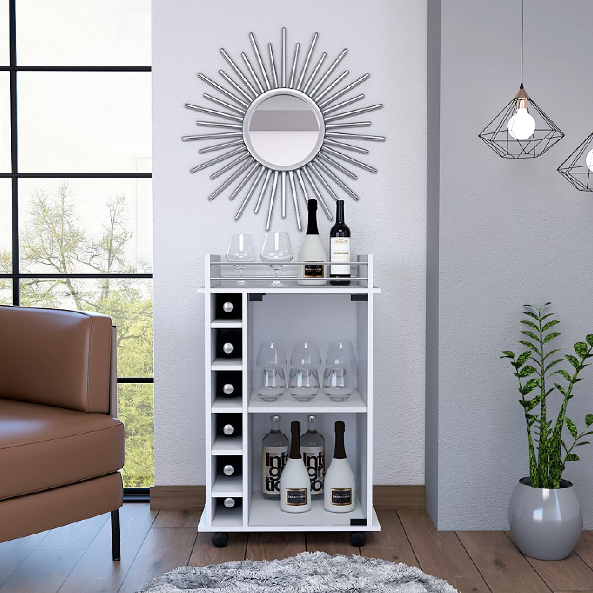 Mueble de Bar Rupak Bertolini Color Blanco - Bertolini Colombia
