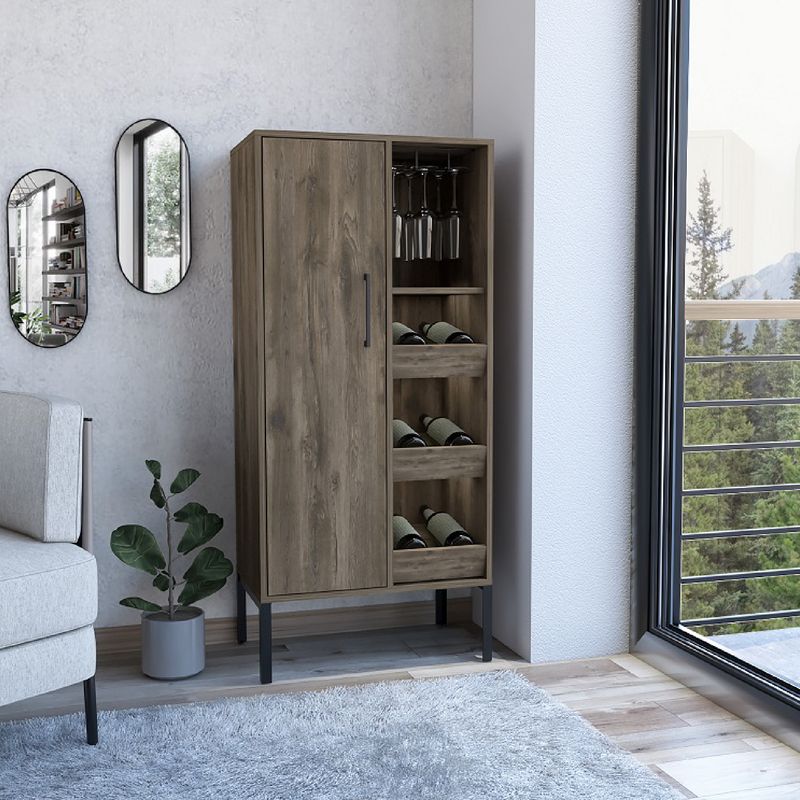 Mueble de Bar Alto Palermo Bertolini Color Bellota - Bertolini Colombia