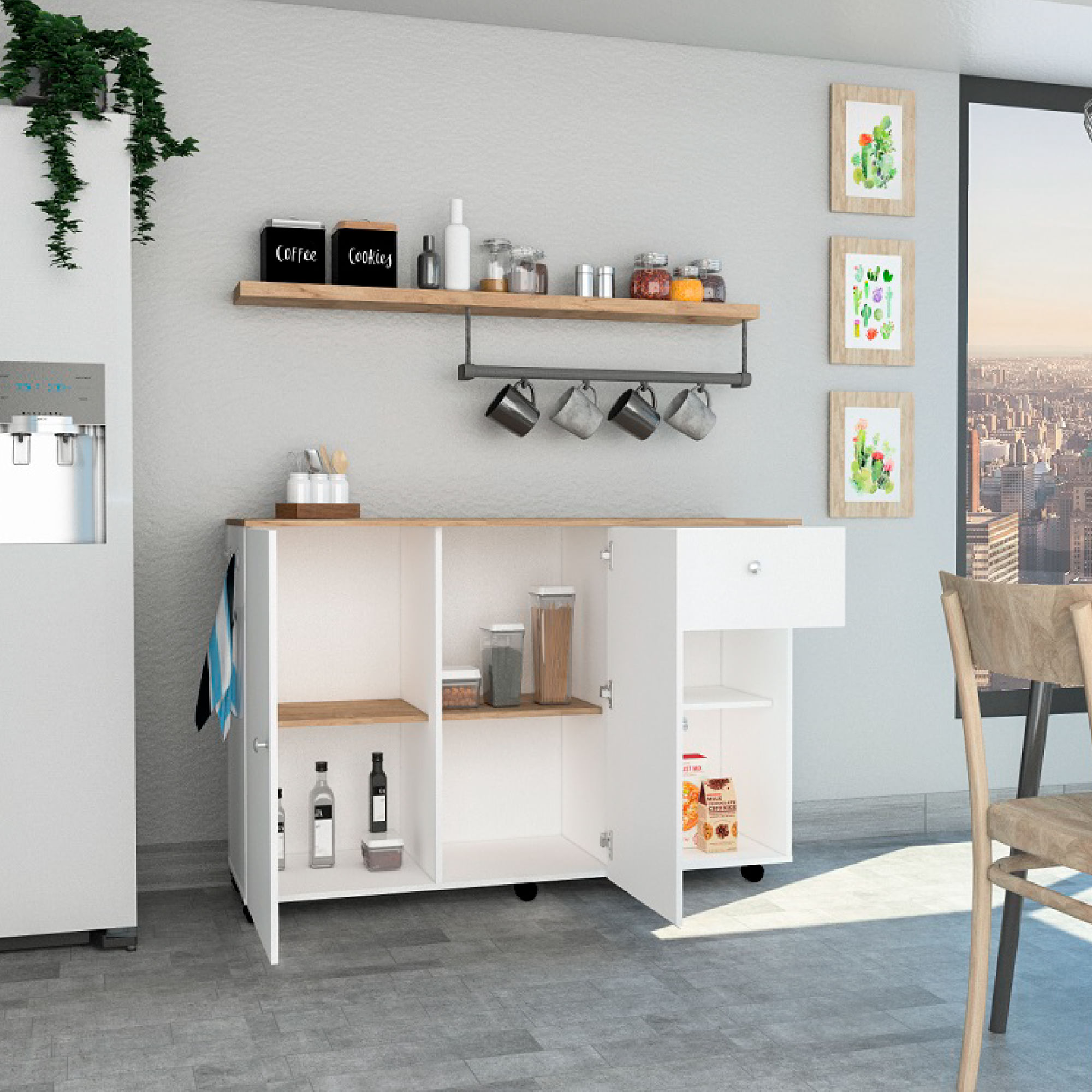 Mueble Inferior Auxiliar De Cocina Eva Bertolini - Bertolini Colombia