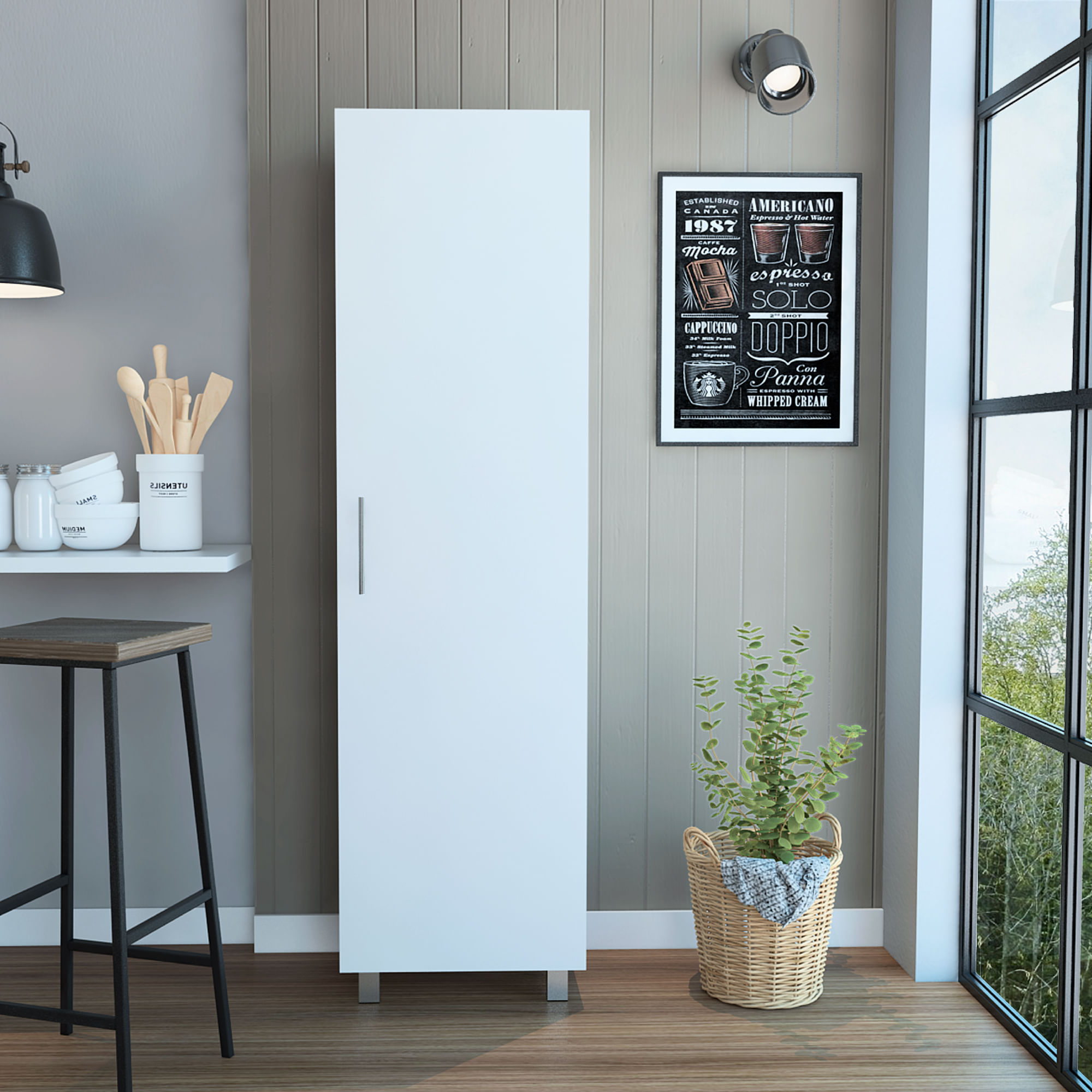 Mueble Alacena Despensa Matero Bertolini Color Blanco - Bertolini Colombia