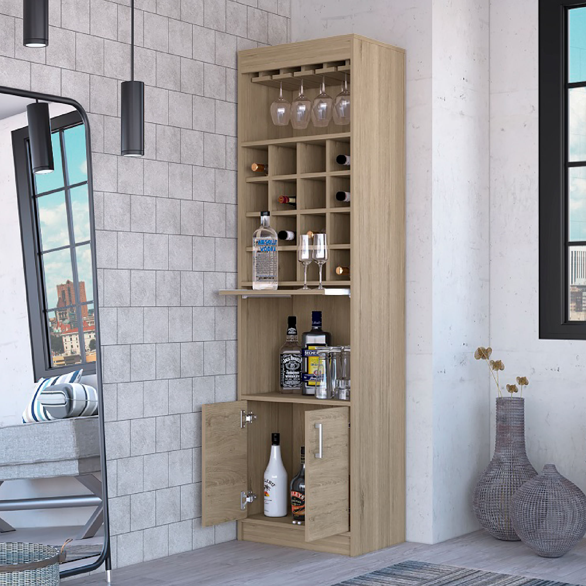 Mueble de Bar Mito Bertolini Color Rovere - Bertolini Colombia